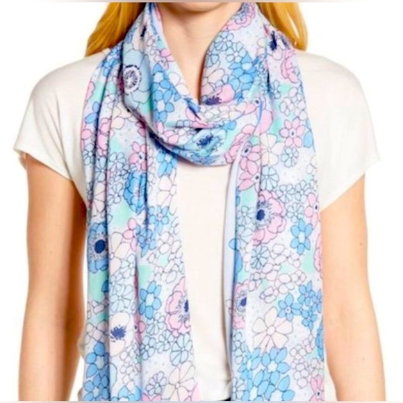 kate spade | Accessories | Kate Spade New York Women Scarf Bayside Blue ...